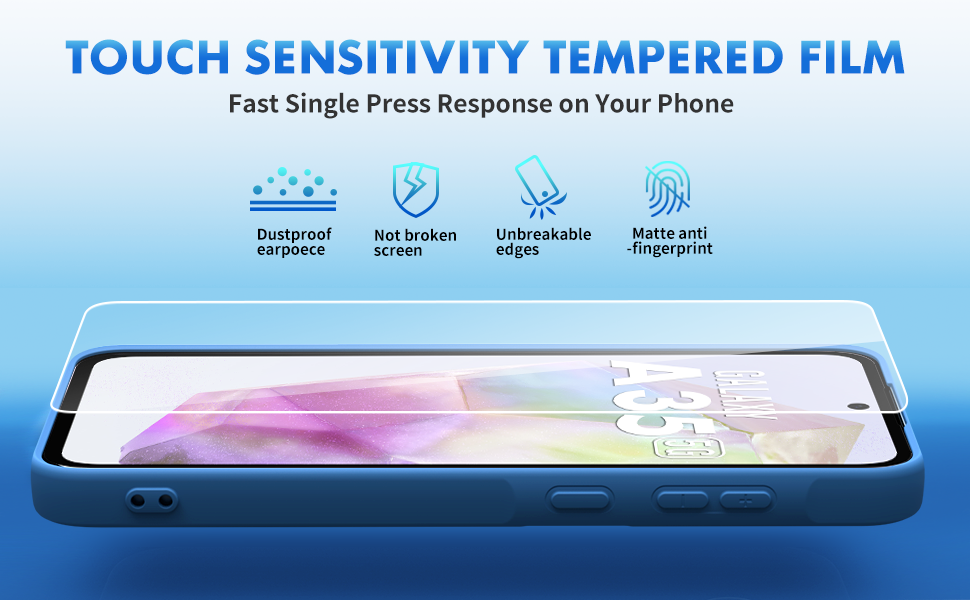 Vansdon Cover Compatibile con Samsung Galaxy A35 5G, 2 Pellicola Protettiva in Vetro Temperato ...