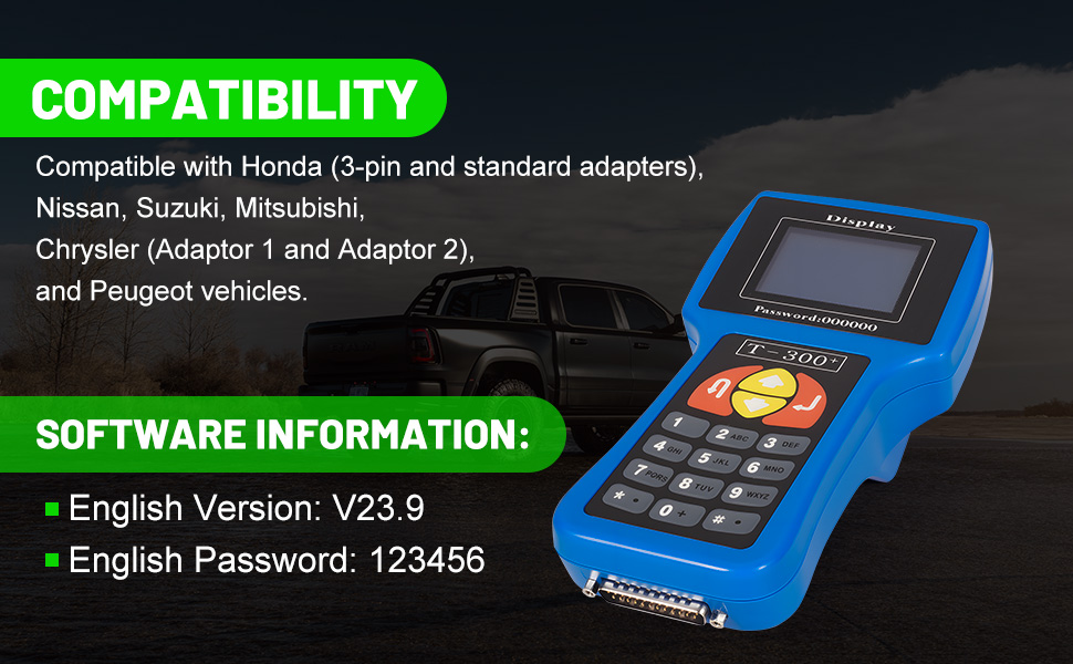 Amazon.com: LEAPTREND T300 T-Code Automotive Car Key Programmer & Key ...