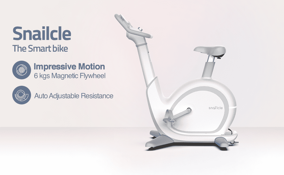 MAXPRO SNAILCLE SMART AI BIKE SD01 with 6kg Flywheel|Auto lifting Handlebar&Seat | 36 levels of ...