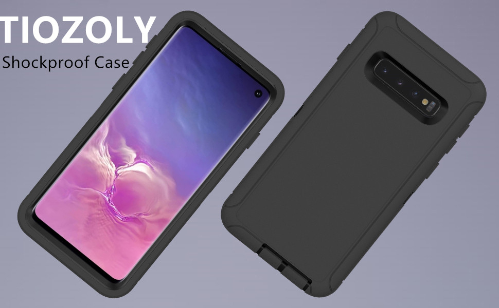 for Samsung Galaxy S10 Plus Case, Heavy Duty Defender Galaxy S10+ Case Dustproof Shockproof ...