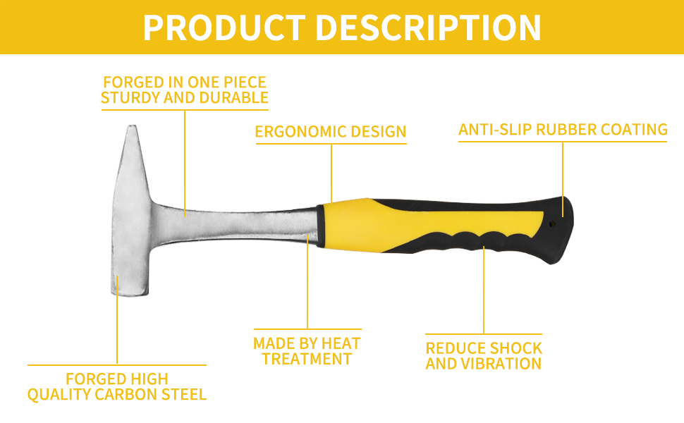 Sheet Metal Hammer – 11oz Tinsmith Hammer with Integral Forging – Tin ...