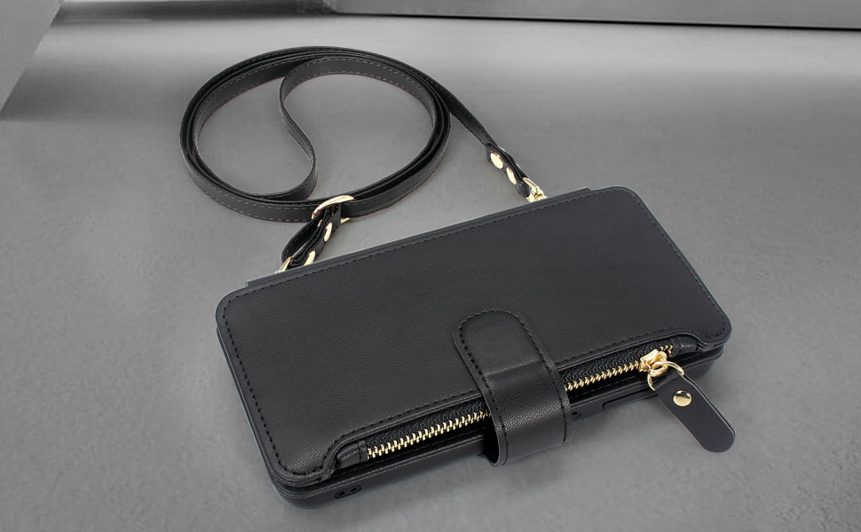 Amazon.com: Harryshell Crossbody for Samsung Galaxy S24 Ultra 5G Case Wallet [8 Card Slots] with ...