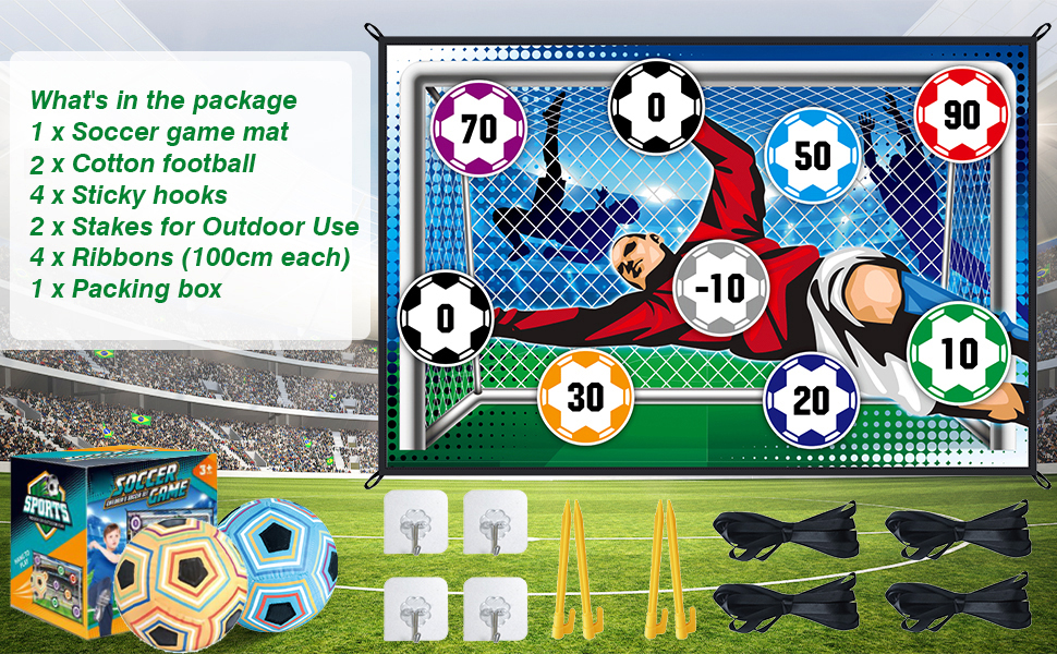 Soccer Ball Game Set for Kids Football Accuracy Exercise, Indoor ...