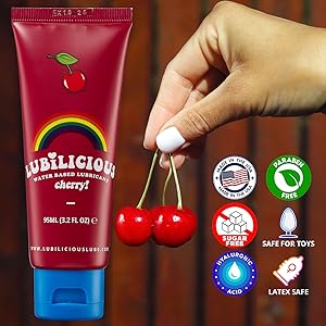 Amazon.com: Lubilicious Water Based Lube - Cherry Flavored Lube - Cherry Lube Water Based ...