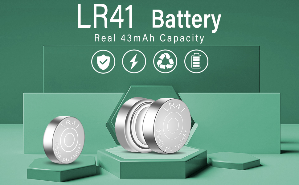 Amazon.com: LR41 Alkaline battery AG3 392 384 192 Battery 1.5V Button Coin Cell Batteries 20 ...