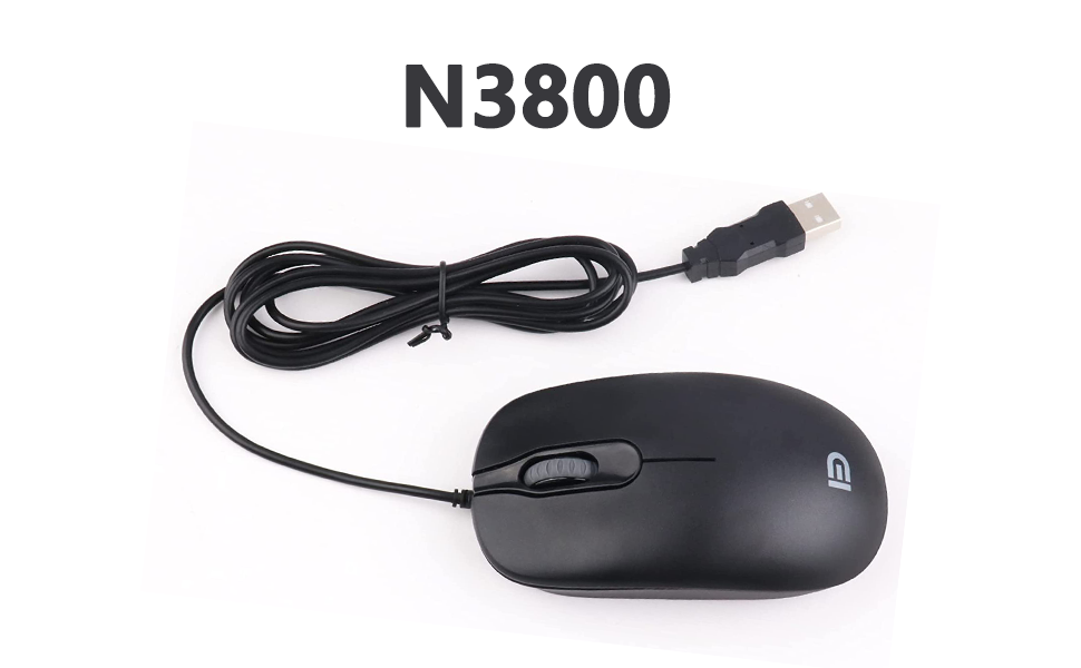 Amazon.com: SGIN Ratón con cable, mouse USB con cable, mouse USB compacto compatible con PC ...