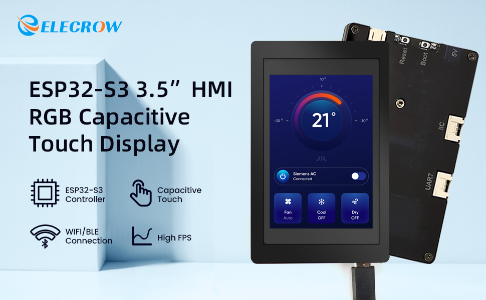 ELECROW ESP32 Terminal IoT Development Kit with ESP32 and 3.5 inch ...