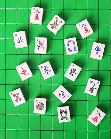 Amazon.com: GUSTARIA Chinese Mahjong Set, Mahjong Game Set with 146 Numbered Large Tiles (1.5 ...
