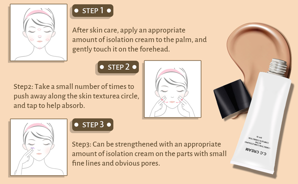 Amazon.com : CC Cream for Older Women, CC Cream Self Adjusting for Mature Skin, Concealer for ...