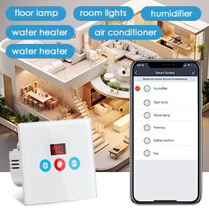 Altueey Smart Immersion Heater Timer Switch, 20A WiFi Smart Water ...