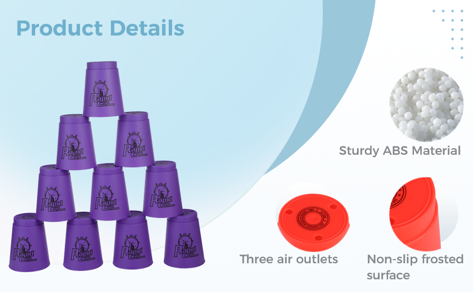 Amazon.com: yeesport Speed Stacking Cups Game: 24pcs Cup Stacking Set ...