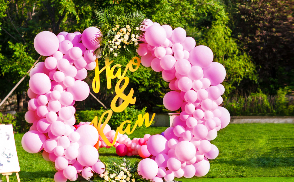 Amazon.com: Round Backdrop Stand 6FT, Metal Circle Balloon Arch Frame ...