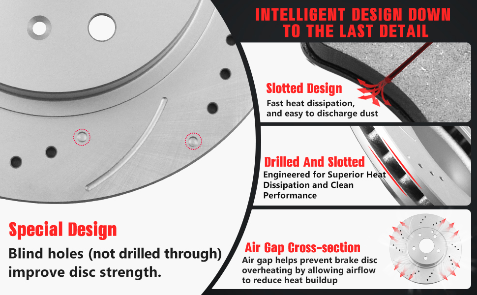 Amazon.com: MOTOREVO Rear Brake Pads & Rotors Kit Compatible With Dodge Grand Caravan 2012 2013 ...