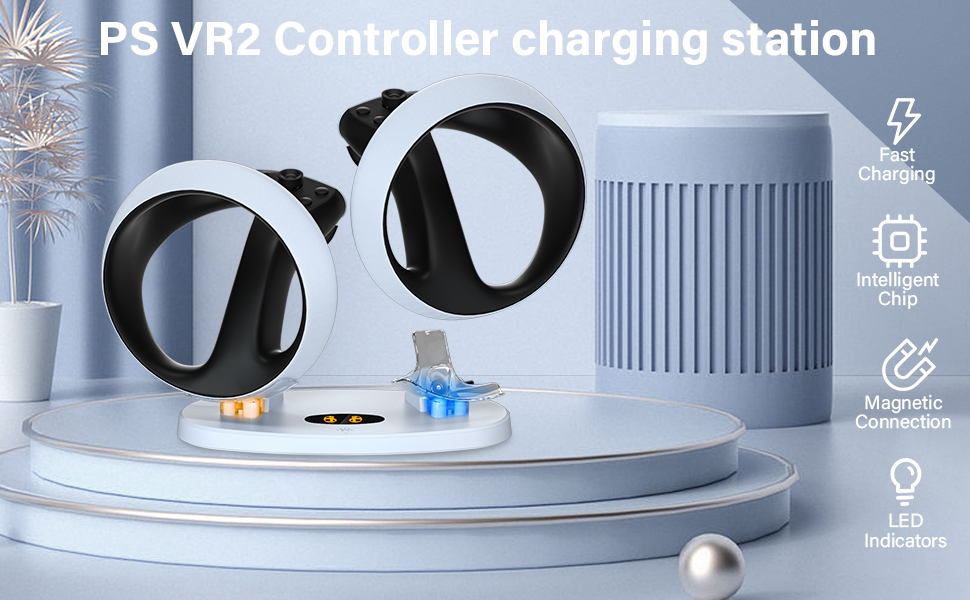 Amazon.com: Charging Station for PSVR2 Sense Controller, PSVR 2 Charging Stand for PS VR2 ...