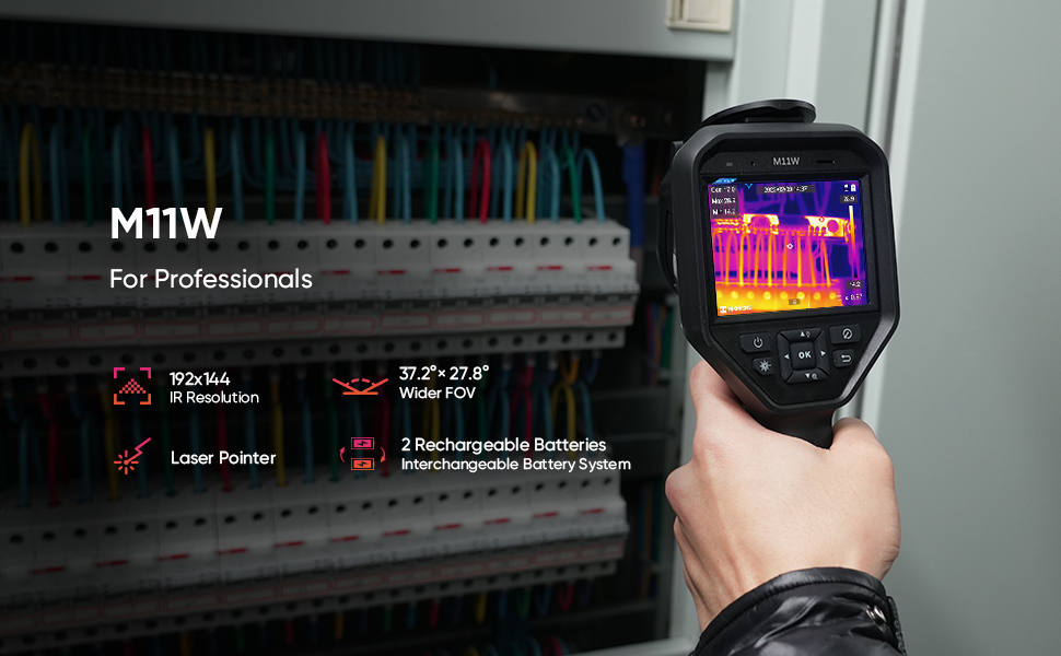 HIKMICRO M11W Professional Thermal Imaging Camera 192 x144 IR Resolution with 8Mp Visual Camera ...