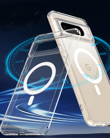 Amazon.com: ottpluscase for Google Pixel 8 Pro Case for 𝐌𝐚𝐠𝐬𝐚𝐟𝐞 with Tempered Glass Screen ...