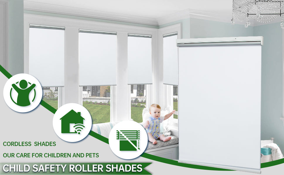 Amazon.com: DONGFXK Solar Panel Motorized Roller Shades Upgraded to Smart with Complimentary ...