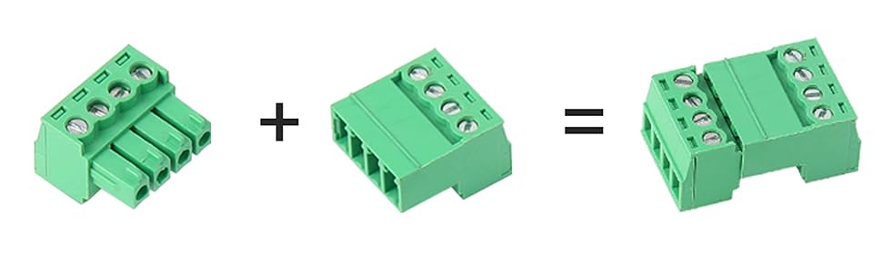 JHCBKFF 10 Set 2 Pin 3.81mm Pitch PCB Mount Screw Terminal Block ...