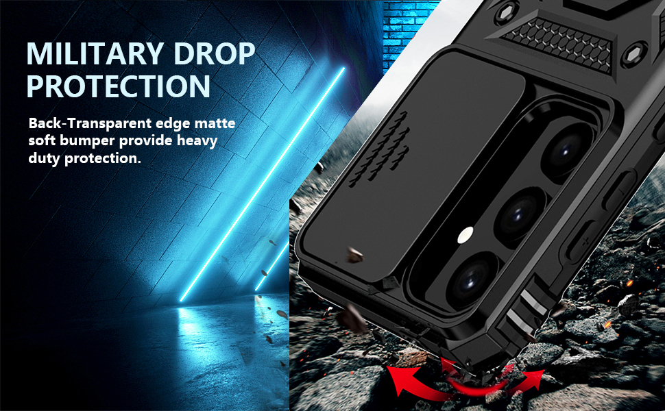 Amazon.com: for Samsung Galaxy S25 Case with Slide Camera Cover HD Screen Protector [15ft ...