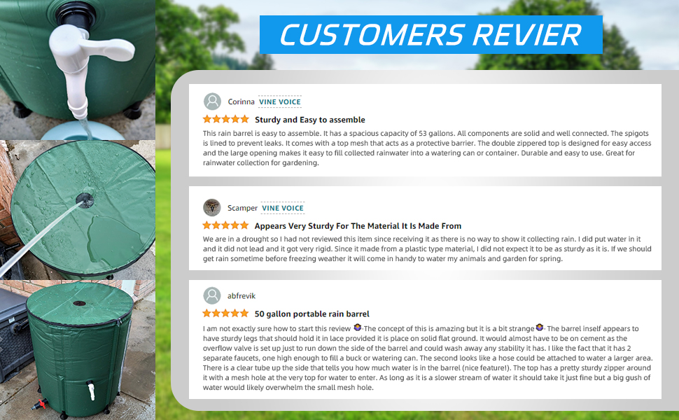 Amazon.com : Rain Barrels to Collect Rainwater from Gutter - Rain ...