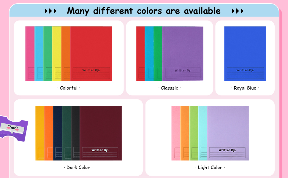 Amazon.com : Henoyso 12 Pcs Primary Composition Notebook K-2 9 3/4 x 7 1/2 Inch Blank Writing ...