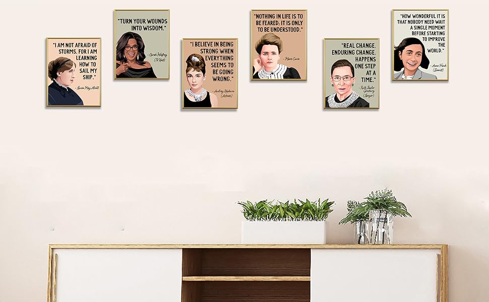 Amazon.com: Women History Month Posters Prints,6 Pcs Inspirational ...