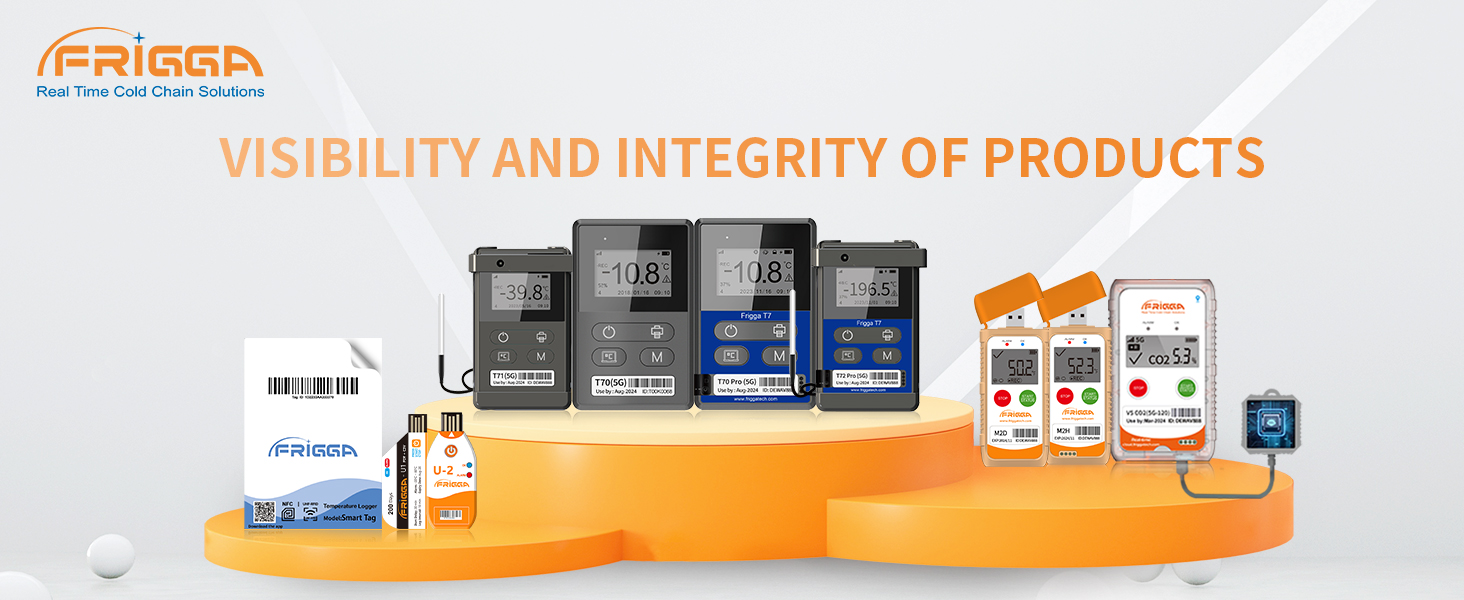 Frigga M2D 10Pack Reusable Temperature Data Logger Multi-Use USB ...