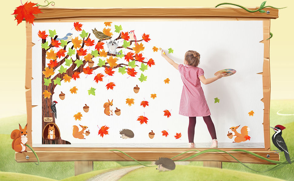 Amazon.com: Marspark 110 Pieces Tree Classroom Bulletin Board ...