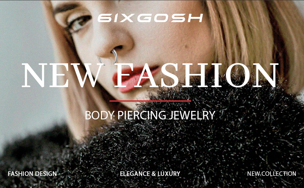 Amazon.com: 6ixGosh 6G Septum Pincher Tapers Septum Rings Stainless Steel Pincher Septum ...