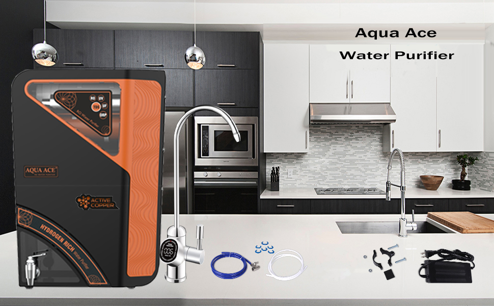 Aqua Ace Copper + Mineral RO+UV+UF 12 to 15 Liter RO + UV + TDS ADJUSTER Water Purifier with ...