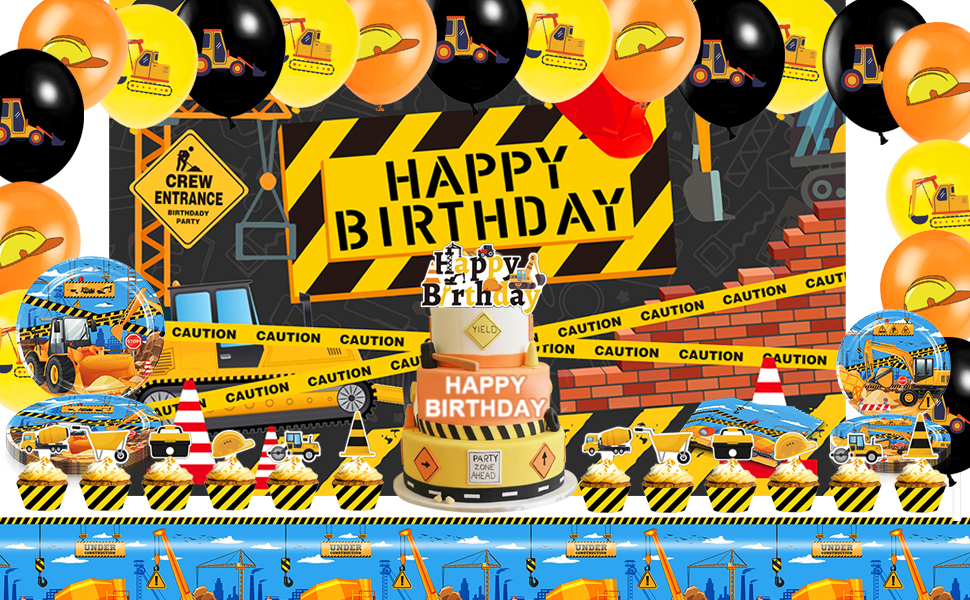 Construction Birthday Party Supplies Dump Truck Birthday