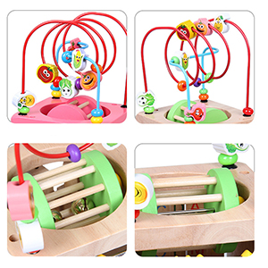 Amazon | Sironoa モンテッソーリ 玩具 1歳 2歳 3歳 知育玩具 木のおもちゃ ルーピング ビーズコースター おもちゃ 男の子 女の子 赤ちゃん 子供 指先訓練 誕生日 ...