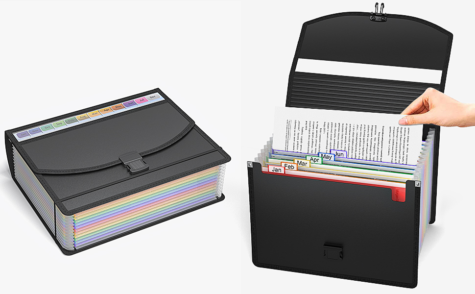 Amazon.com : Expanding File Folder Accordion File Organizer with Handle,Fun Storage 13 Pockets ...