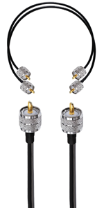 TUOLNK PL-259 Bulkhead Connector UHF Female to UHF Female Coaxial Adapter SO239 to SO239 Nut ...