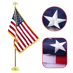Amazon.com : Montex Indoor Flag Poles Kit, Telescoping Flag Pole with Base 8.8Ft, 3x5 FT ...