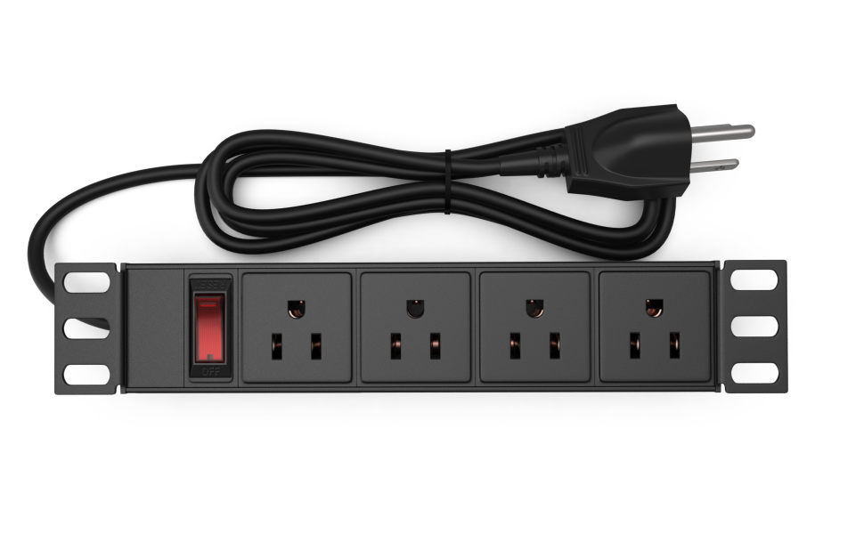 Amazon.com: 10" Rack PDU - 1U (4 Outlet) Power Distribution Unit 10 inch for Mini Racks w ...