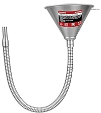 Amazon.com: BILITOOLS 26.2" Steel Flexible Oil Funnel with Filter for Automotive Use, Metal ...