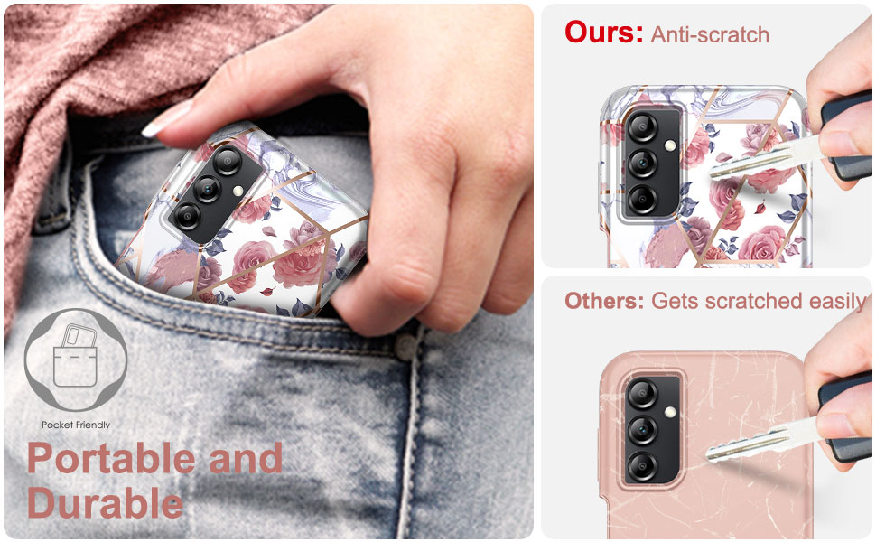 Amazon.com: SURITCH for Samsung Galaxy A14 5G Case, [Built-in Anti-Scratch Screen Protector] 360 ...