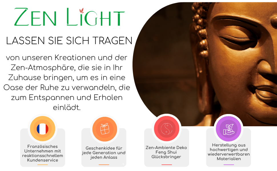 Zen Light Shira Zimmerbrunnen mit Pumpe und LED-Beleuchtung, Kunstharz, Schwarz, Einheitsgröße ...