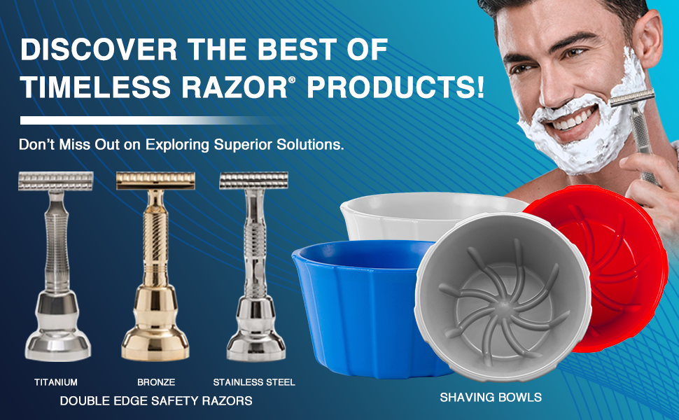 Amazon.com: TIMELESS RAZOR Aluminum Double Edge Safety Razor - Luxury ...