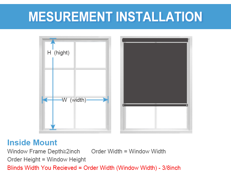 Amazon.com: Custom MYshade Blackout Roller Window Shades Cordless Roller Shades for Windows ...
