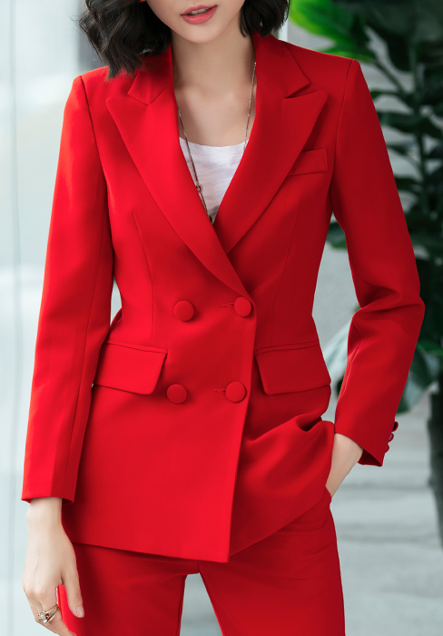 LISUEYNE Women's Three Pieces Office Lady Stripe Blazer Business Suit ...