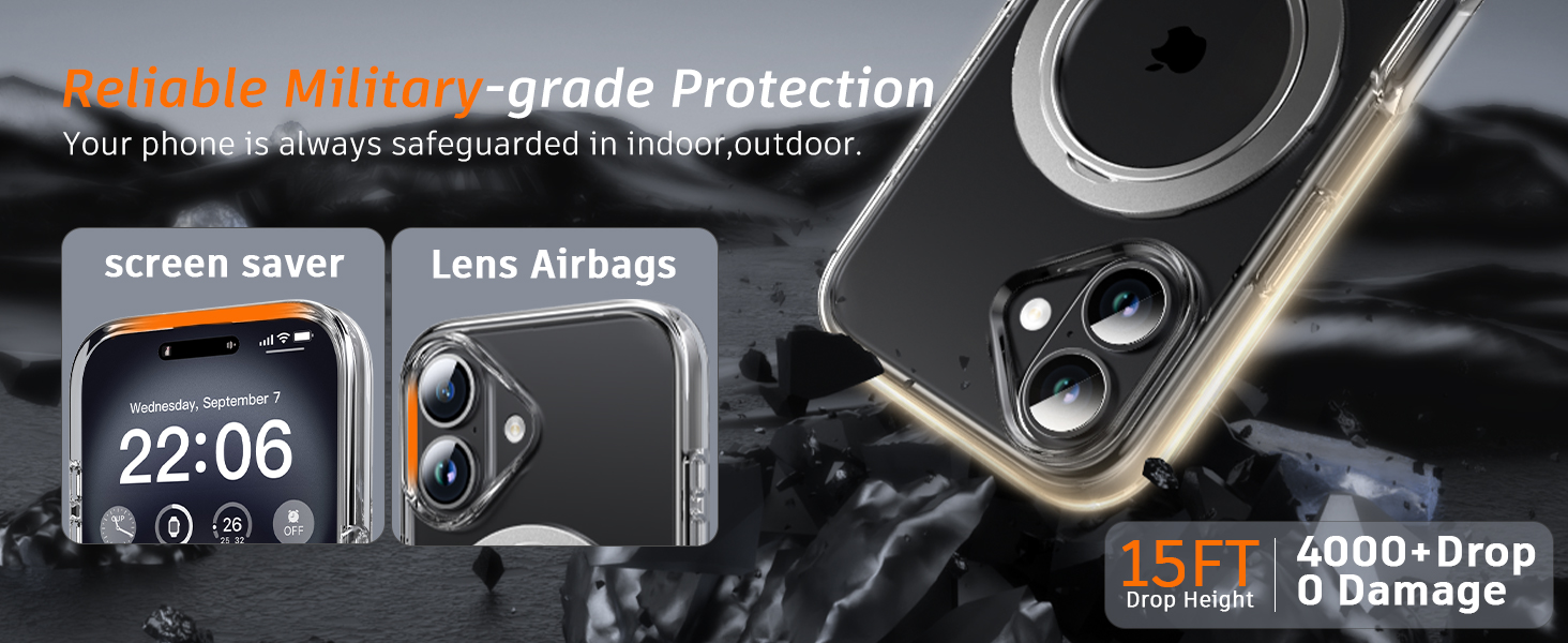 Amazon.com: Diverbox for iPhone 16 Plus Case Clear [Compatible with MagSafe] [with Screen ...