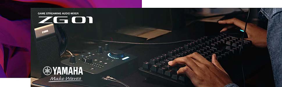 Yamaha ZG01 Mezclador de Transmisión de Juego y Audio, Grabación y Reproducción de Audio USB de ...