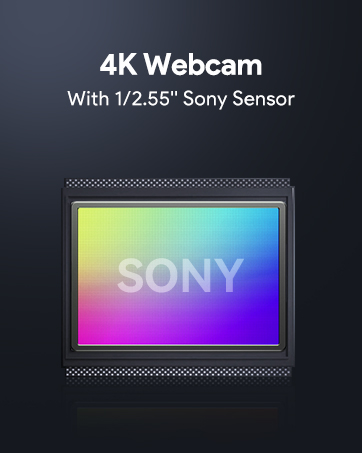 Amazon.com: DEPSTECH 4K Webcam, DW49 HD 8MP Equipped with Sony Sensor Autofocus Webcam with ...