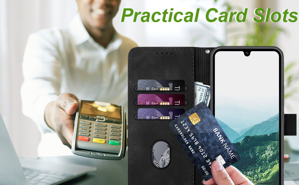 Amazon.com: JHWVVTF for Samsung Galaxy A16 5G Phone Case Wallet, Card Holder Leather Kick-Stand ...