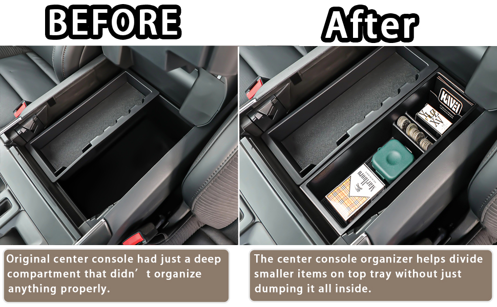 Amazon.com: HGWEI Center Console Organizer Compatible with Ford F150 2021-2025 Interior ...