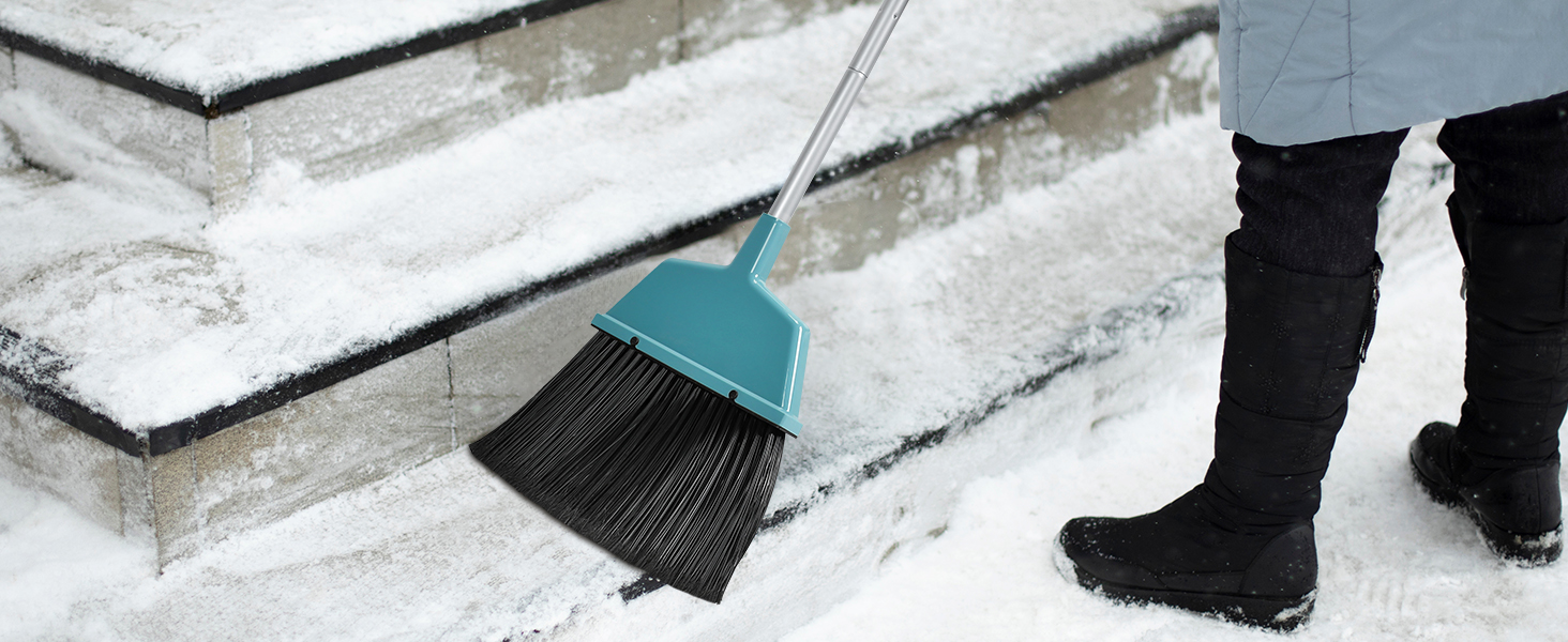 Amazon.com: SONCAL 58 Inch Heavy Duty Commercial Soft Bristle Broom ...