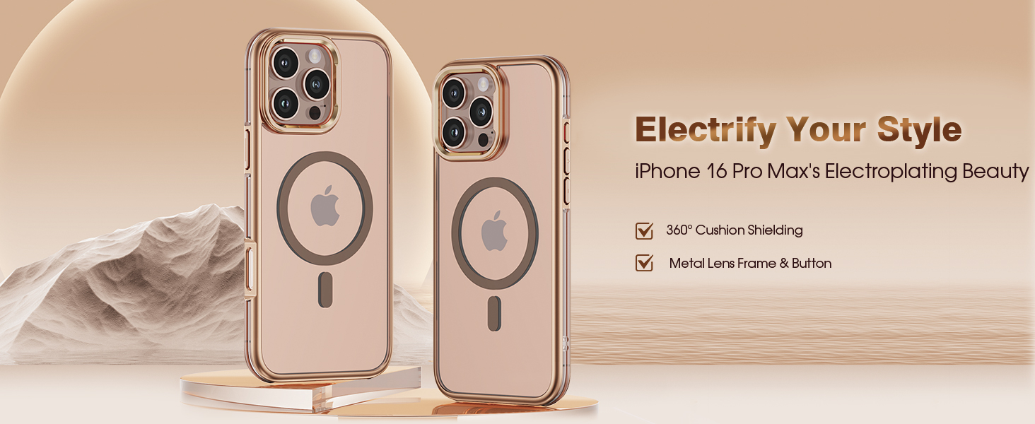 Amazon.com: MILPROX Compatible for iPhone 16 Pro Max Case - with Screen Protector - Compatible ...