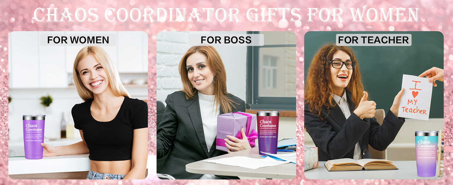 Administrative Professional Day Gifts - Chaos Coordinator Tumbler Mug ...
